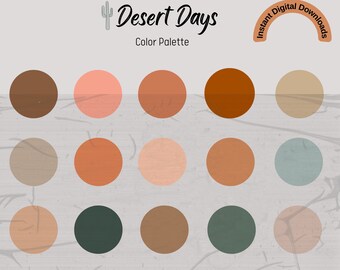 Desert Color Palette - Etsy
