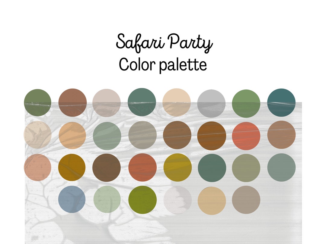 Safari Color Palette Color Palette Procreate Color Palette - Etsy