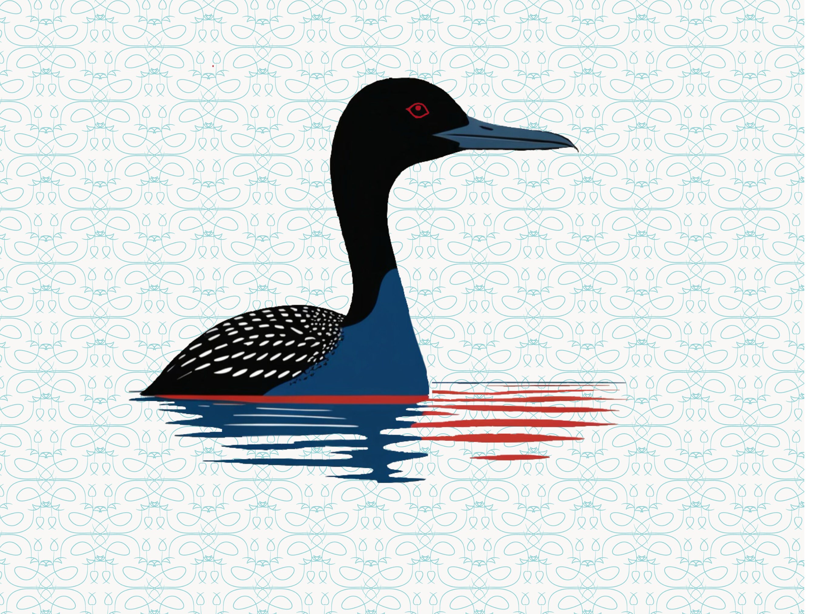 4th of July Loon Png, Loon Png, 4th of July Png, American Loon Png ...
