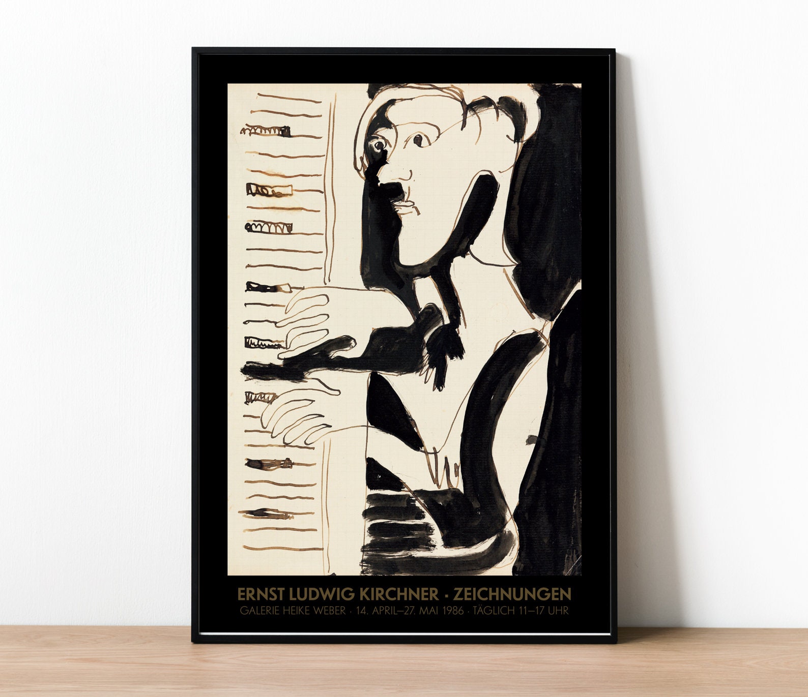 Ernst Ludwig Kirchner Exhibition Poster, A Poster of an Expressionist ...