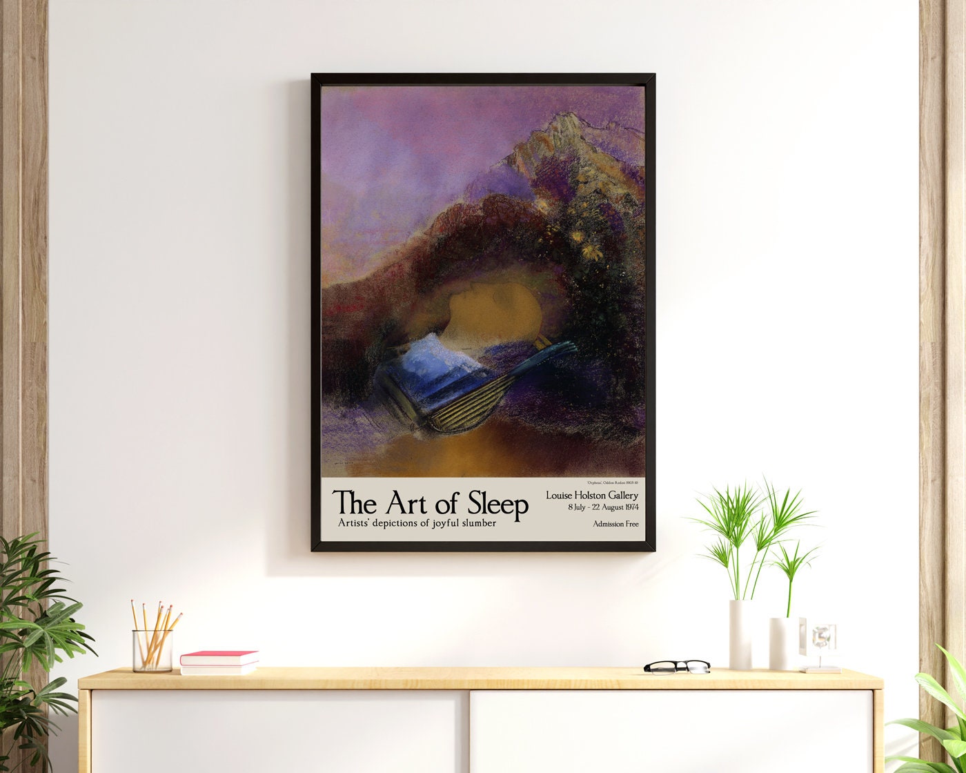 Odilon Redon Exhibition Poster - Gallery Quality Print - Orpheus - Art ...