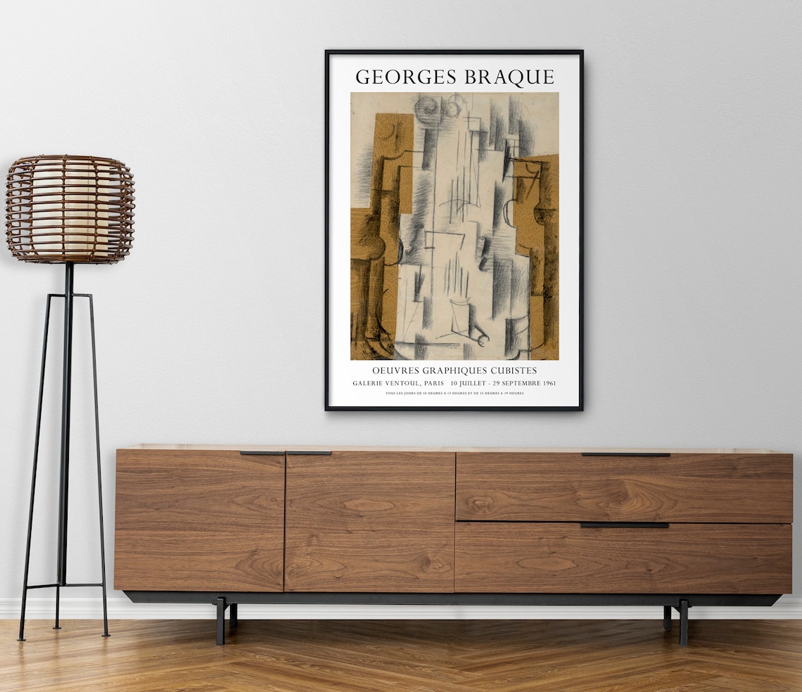 Georges Braque Exhibition Poster - Museum Quality Print - Vintage Wall ...