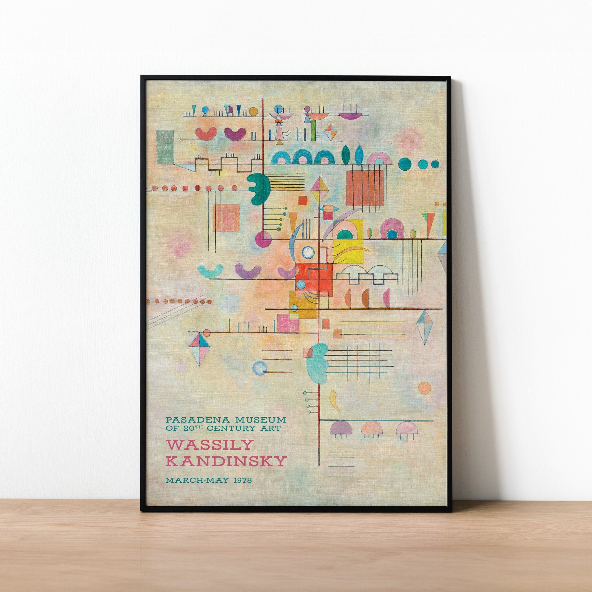 Wassily Kandinsky Poster, Kandinsky Exhibition Print, Kandinsky Art ...