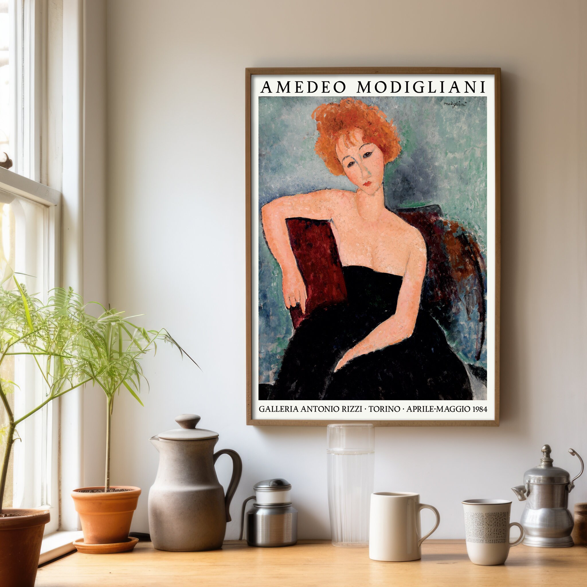 Amedeo Modigliani Exhibition Poster, Famous Artist Prints, Museum ...