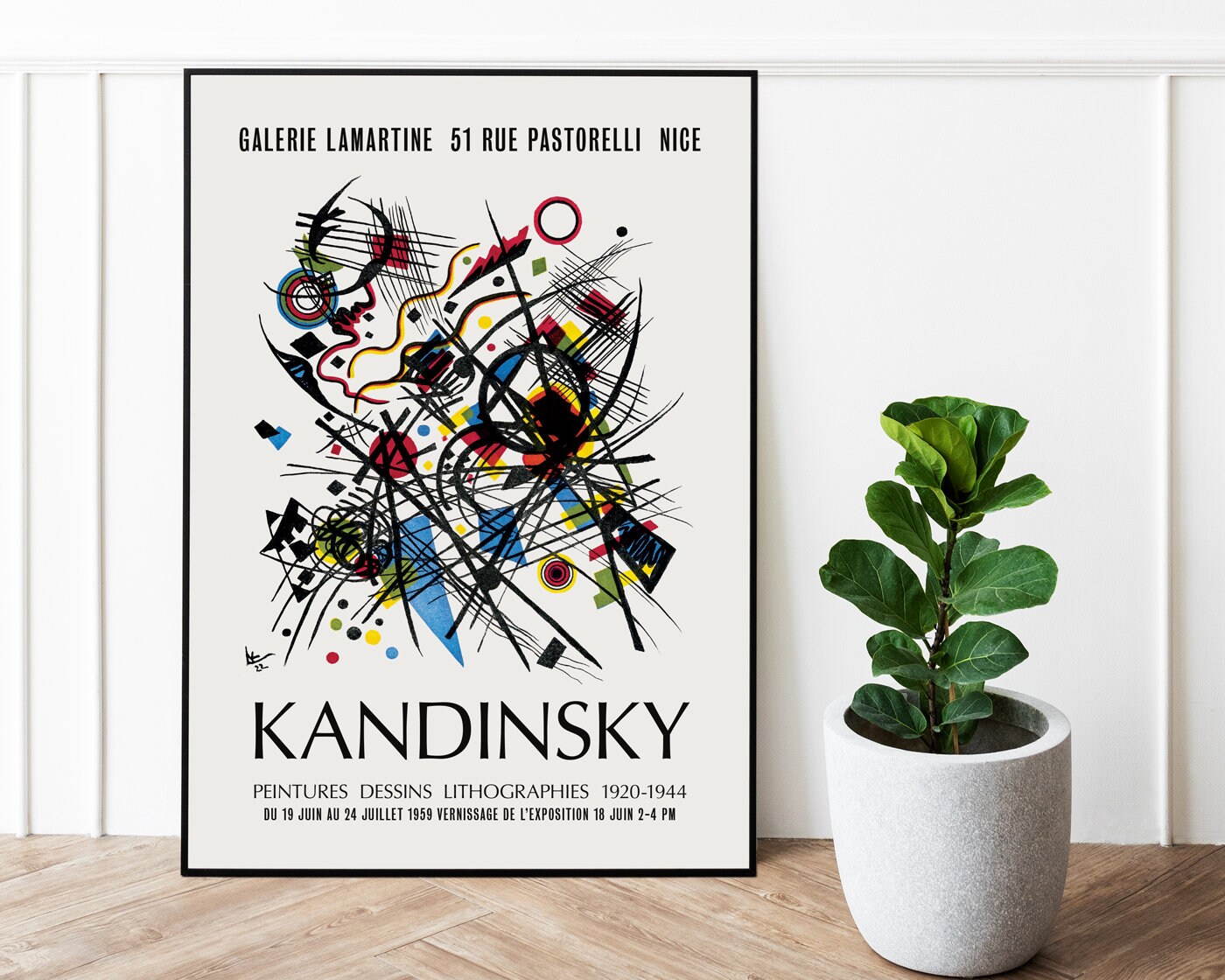 Wassily Kandinsky Exhibition Poster, Museum Quality Gallery Print ...