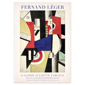 Fernand Léger Wall Art, Exhibition Poster, Study for the City, Cubist ...
