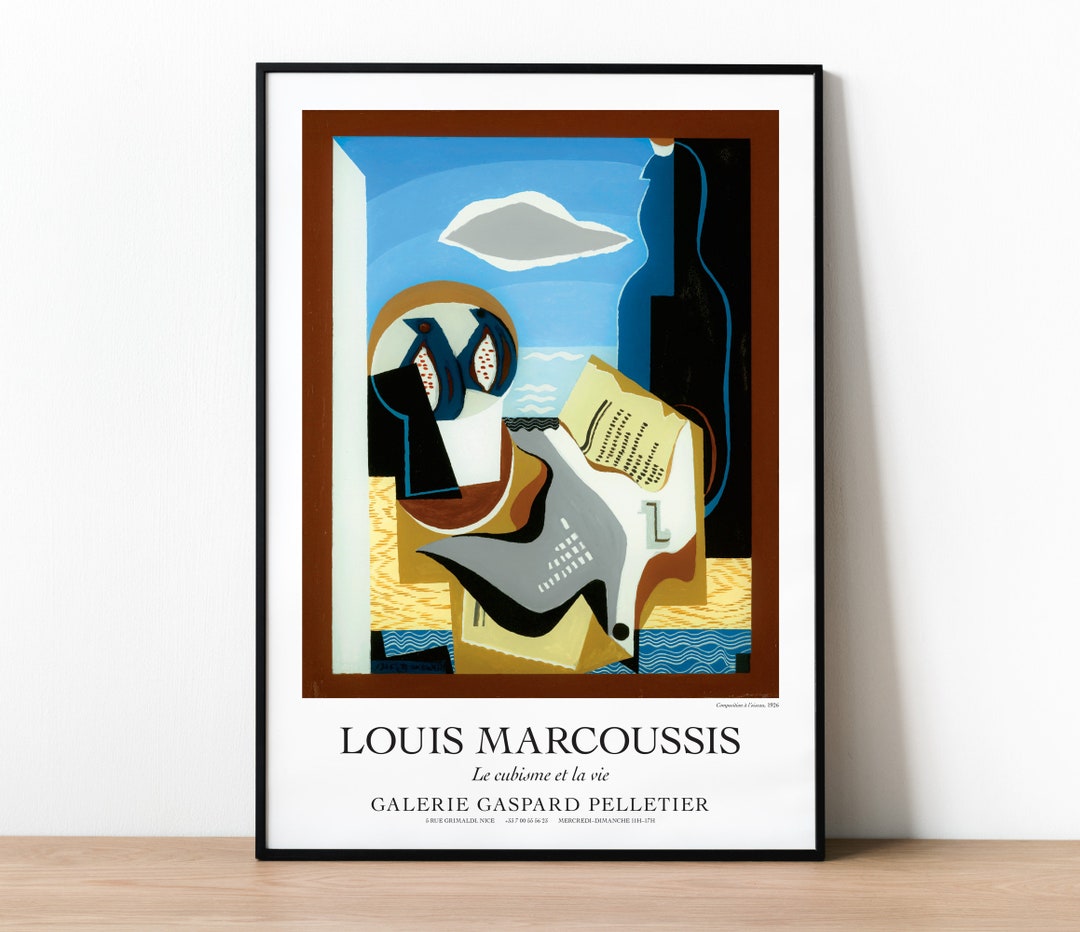 Cubist Poster, Louis Marcoussis Composition With Bird, Composition à L ...