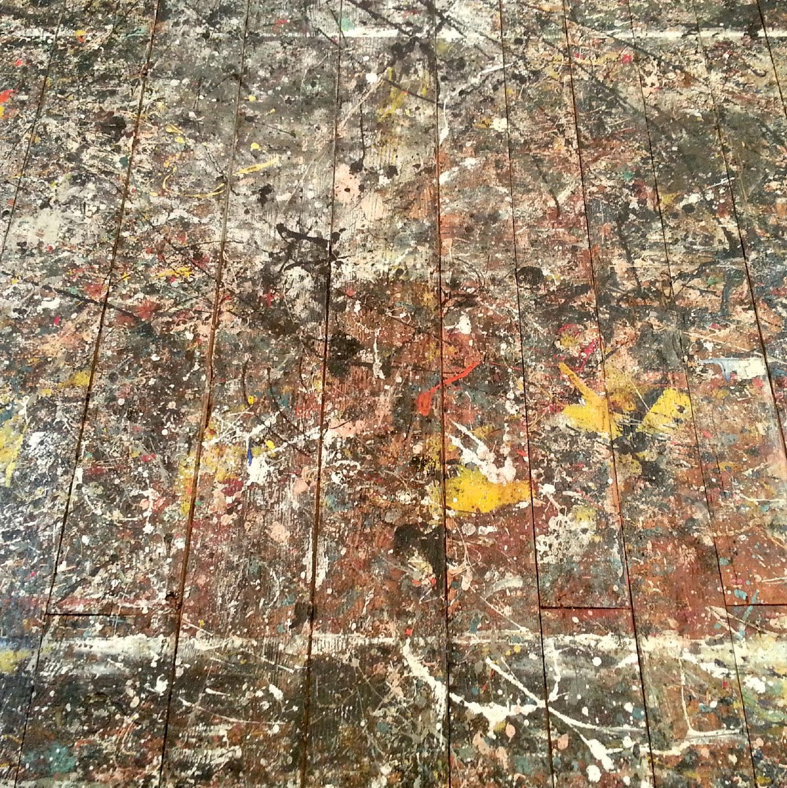 Jackson Pollock Art Poster – Studio Floor Photograph – Abstract ...