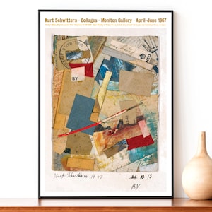 Kurt Schwitters Collage Print, Exhibition Poster, Merz Dada Art, Home ...