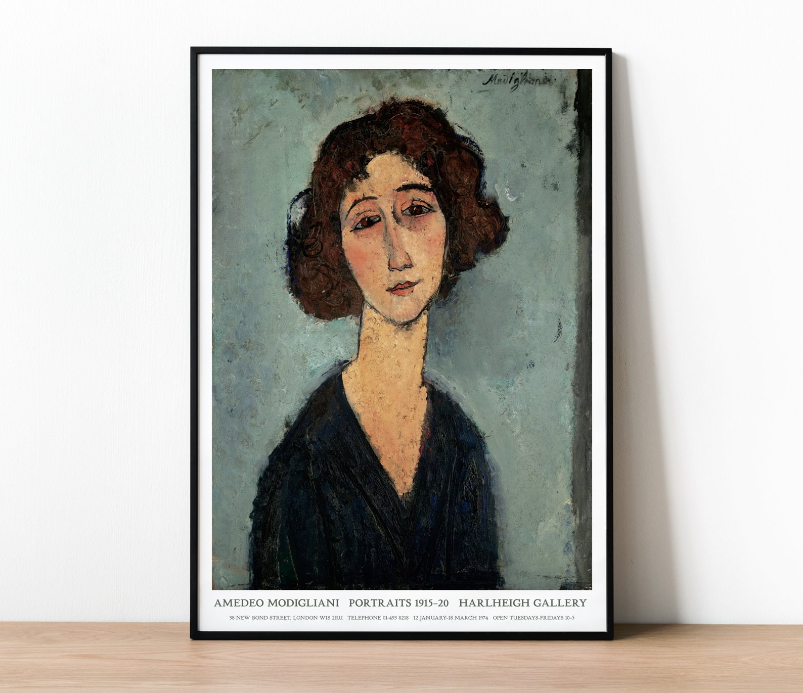 Modigliani Print, Amedeo Modigliani Exhibition Poster, Jeune Femme ...