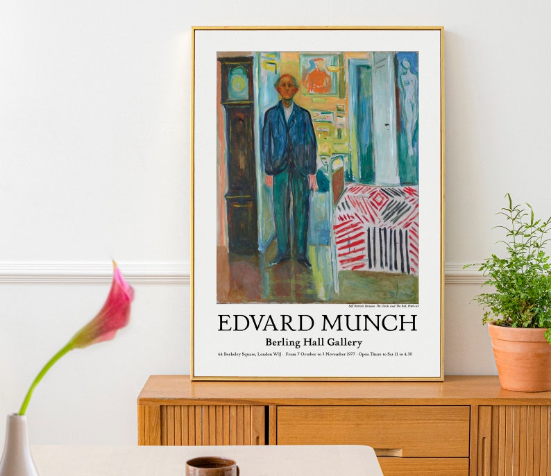 Edvard Munch Exhibition Poster Print, Museum Quality, Expressionist ...