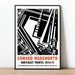 Edward Wadsworth Exhibition Poster, Vorticist Print, Black and White ...