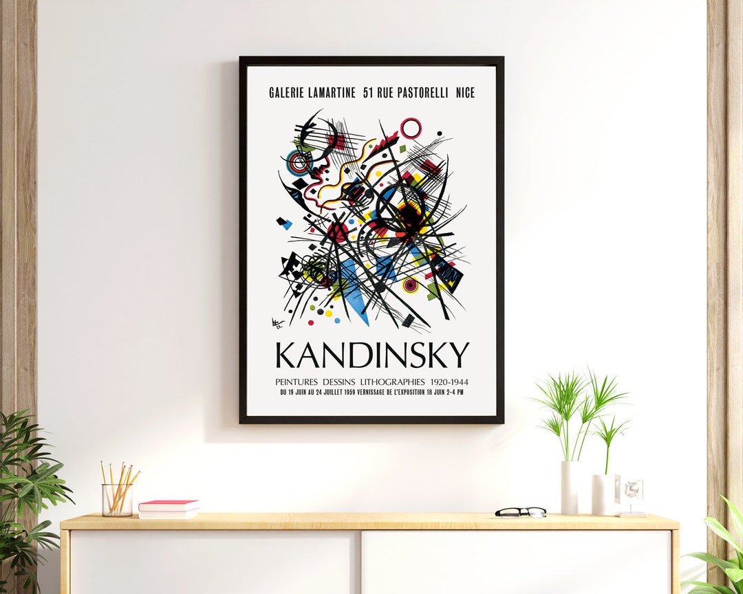 Wassily Kandinsky Exhibition Poster, Museum Quality Gallery Print ...
