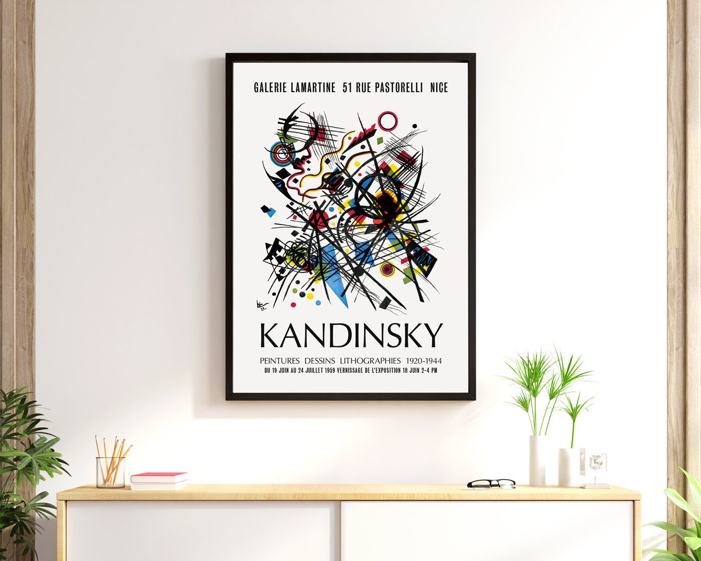 Wassily Kandinsky Exhibition Poster, Museum Quality Gallery Print ...