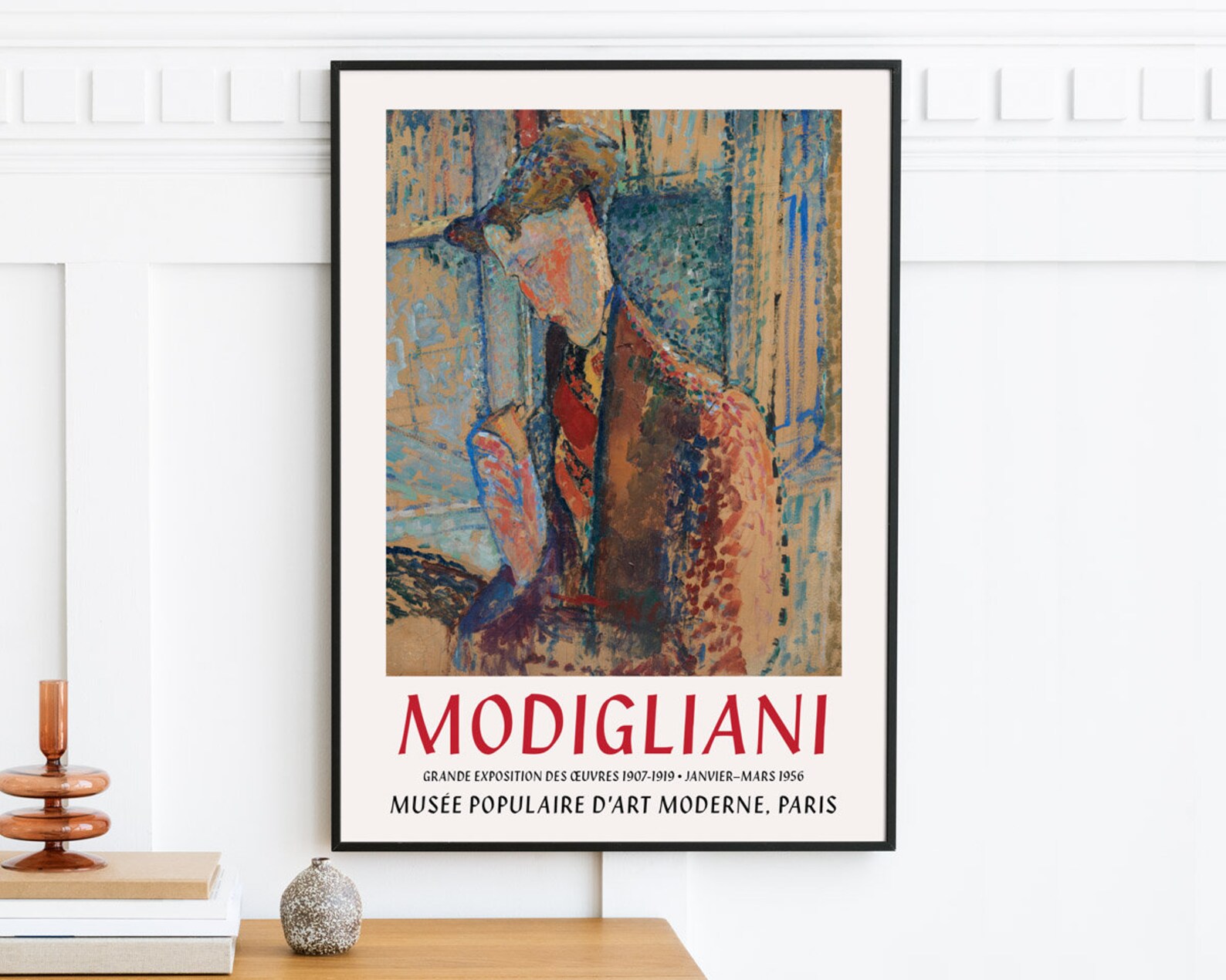 Modigliani Exhibition Poster, Amedeo Modigliani Art Print, Vintage ...