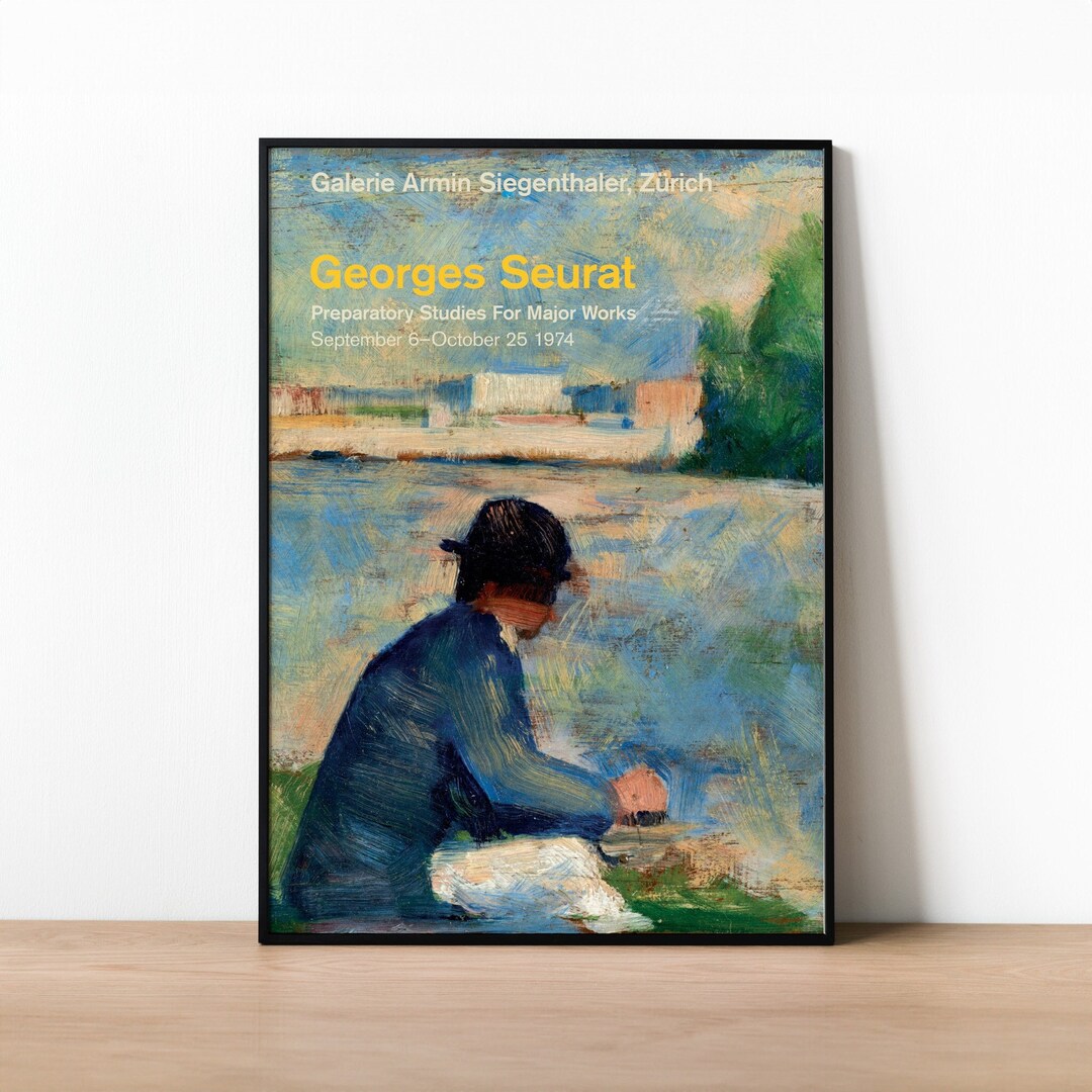 Georges Seurat 1974 Vintage-inspired Exhibition Poster – Authentic ...