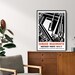 Edward Wadsworth Exhibition Poster, Vorticist Print, Black and White ...