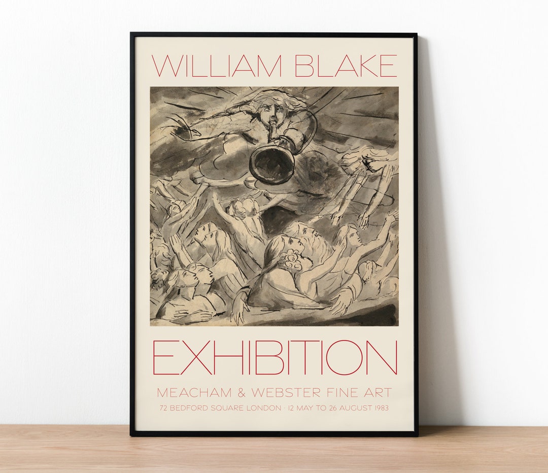 William Blake Exhibition Poster, Blake Art Poster, Blake the Last ...