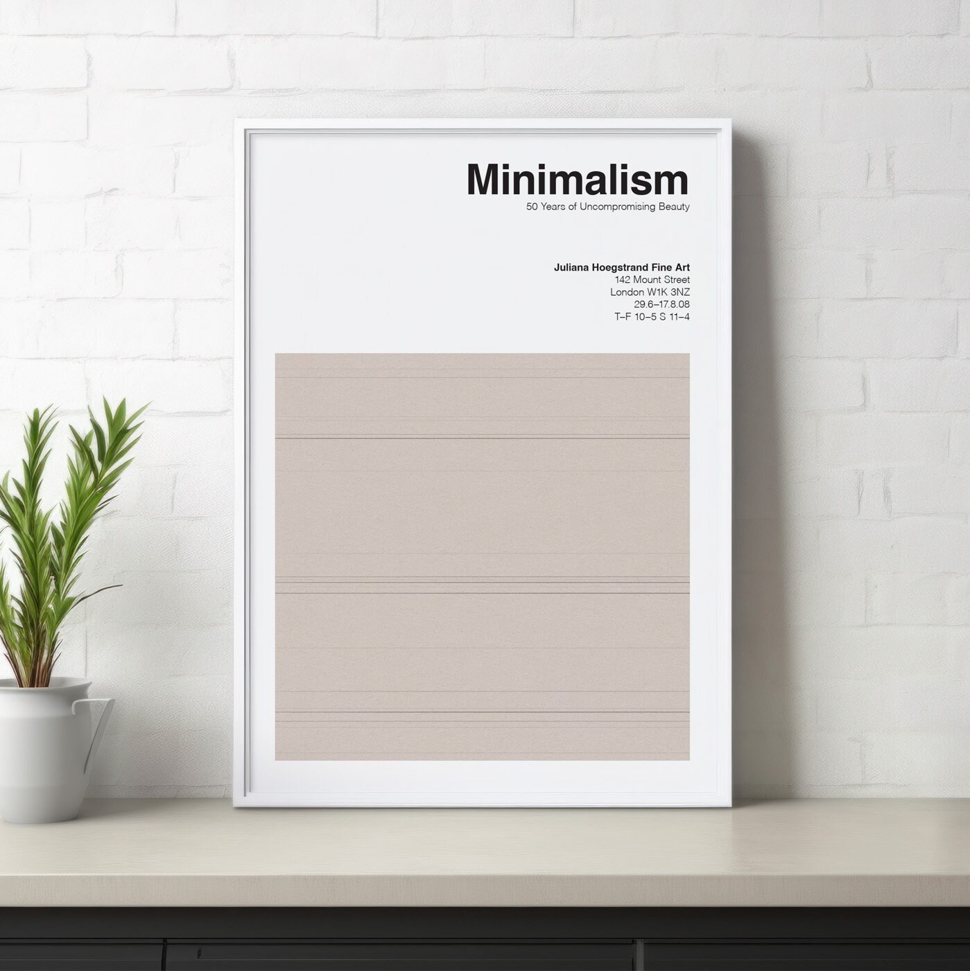Minimalism Poster, Modern Art Exhibition Poster, Minimalist Print ...