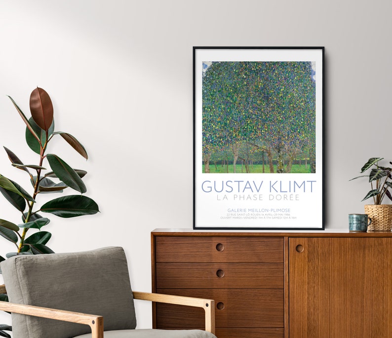 Gustav Klimt 'pear Tree' Exhibition Poster - Stunning Fine Art Print ...