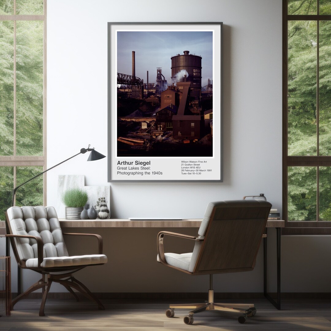 Arthur Siegel 1942 Industrial Photograph Vintage Exhibition Poster ...