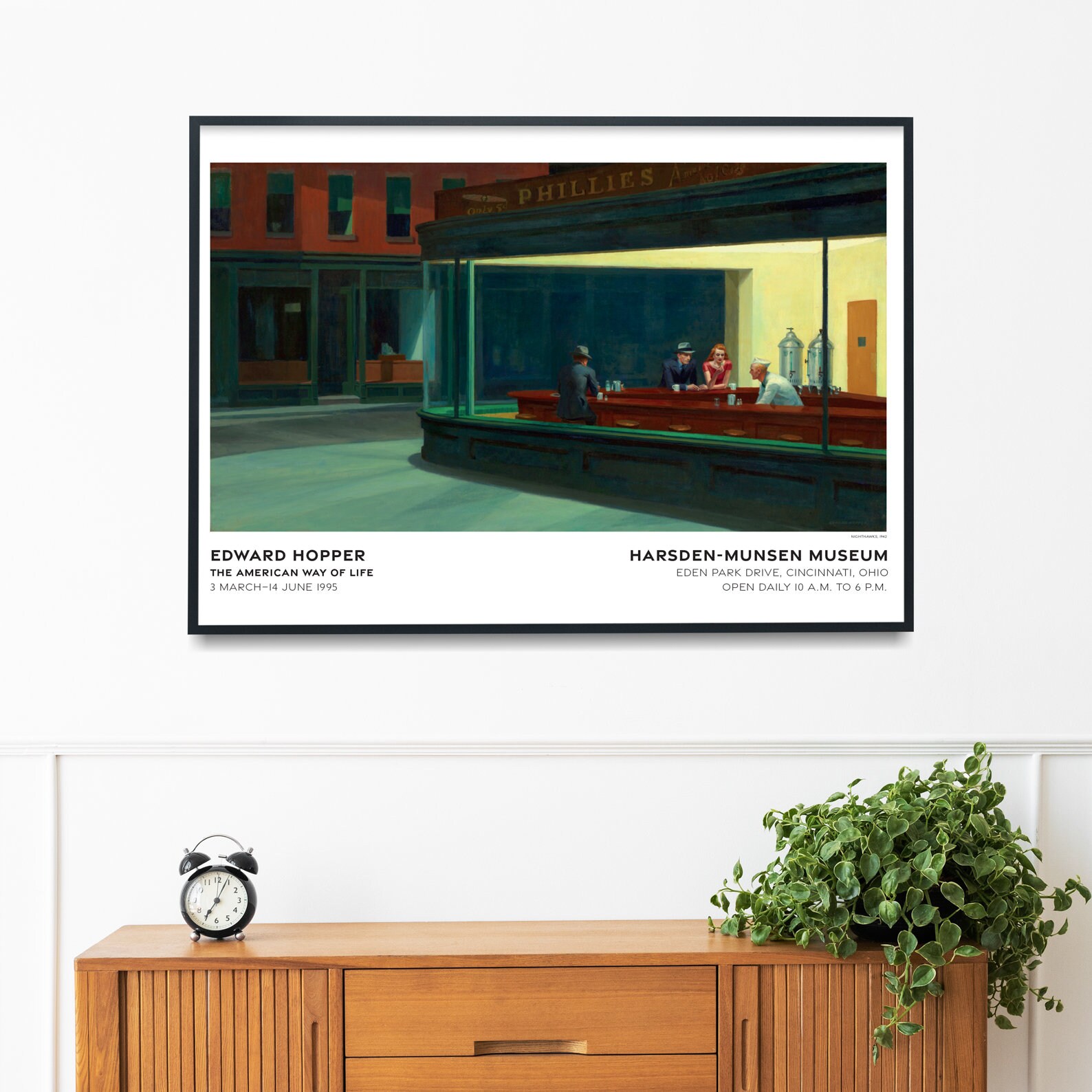 Nighthawks Poster Edward Hopper Exhibition Print Famous - Etsy