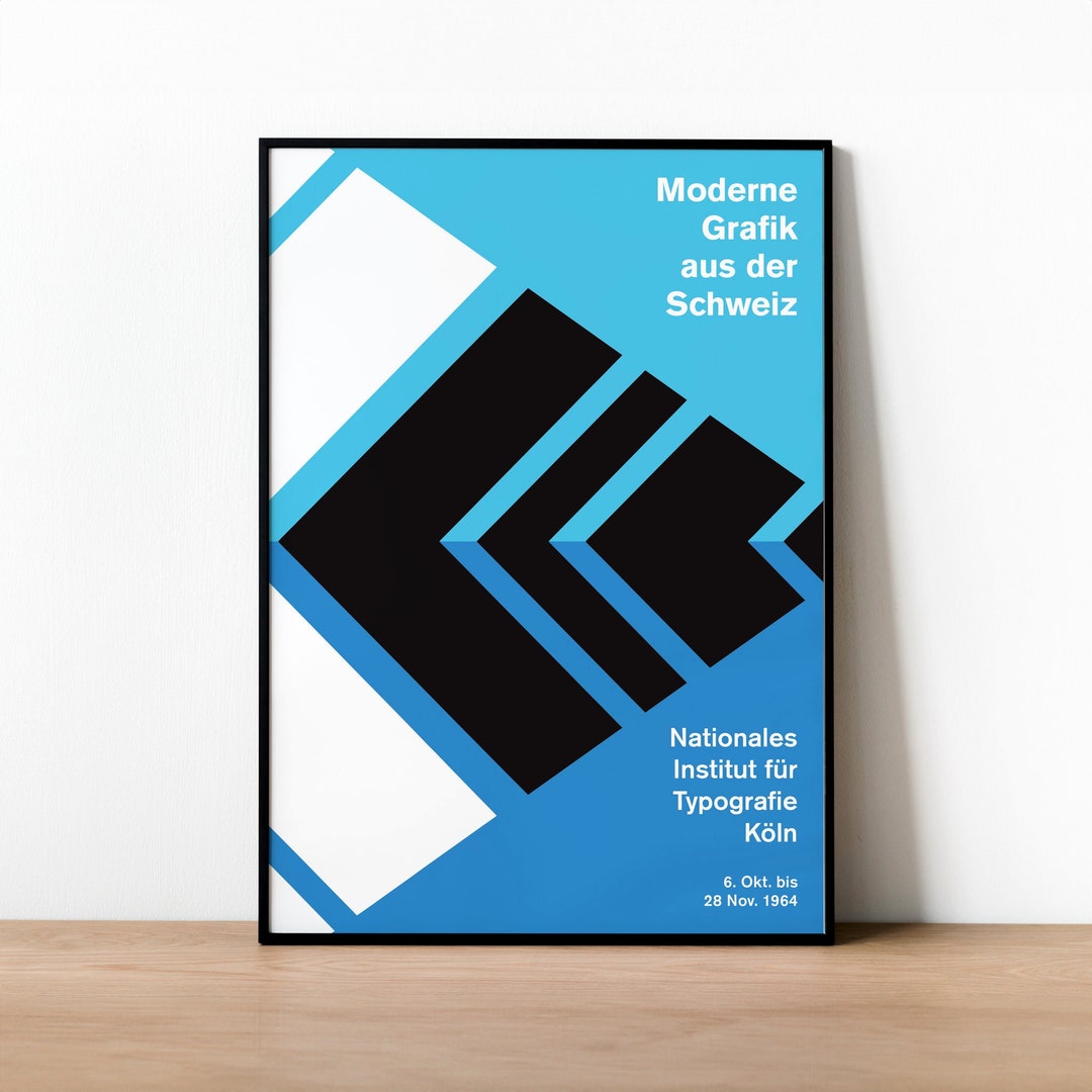 Swiss Style Design Exhibition Poster, Art Prints, Wall Decor ...