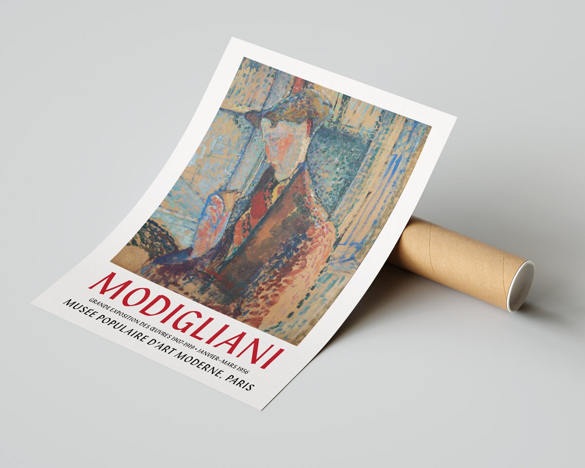 Modigliani Exhibition Poster, Amedeo Modigliani Art Print, Vintage ...