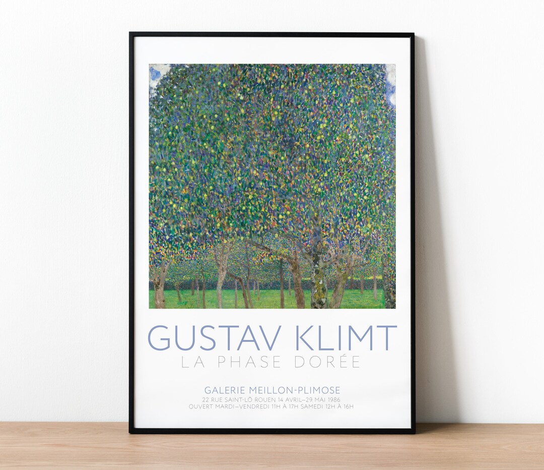 Gustav Klimt 'pear Tree' Exhibition Poster - Stunning Fine Art Print ...