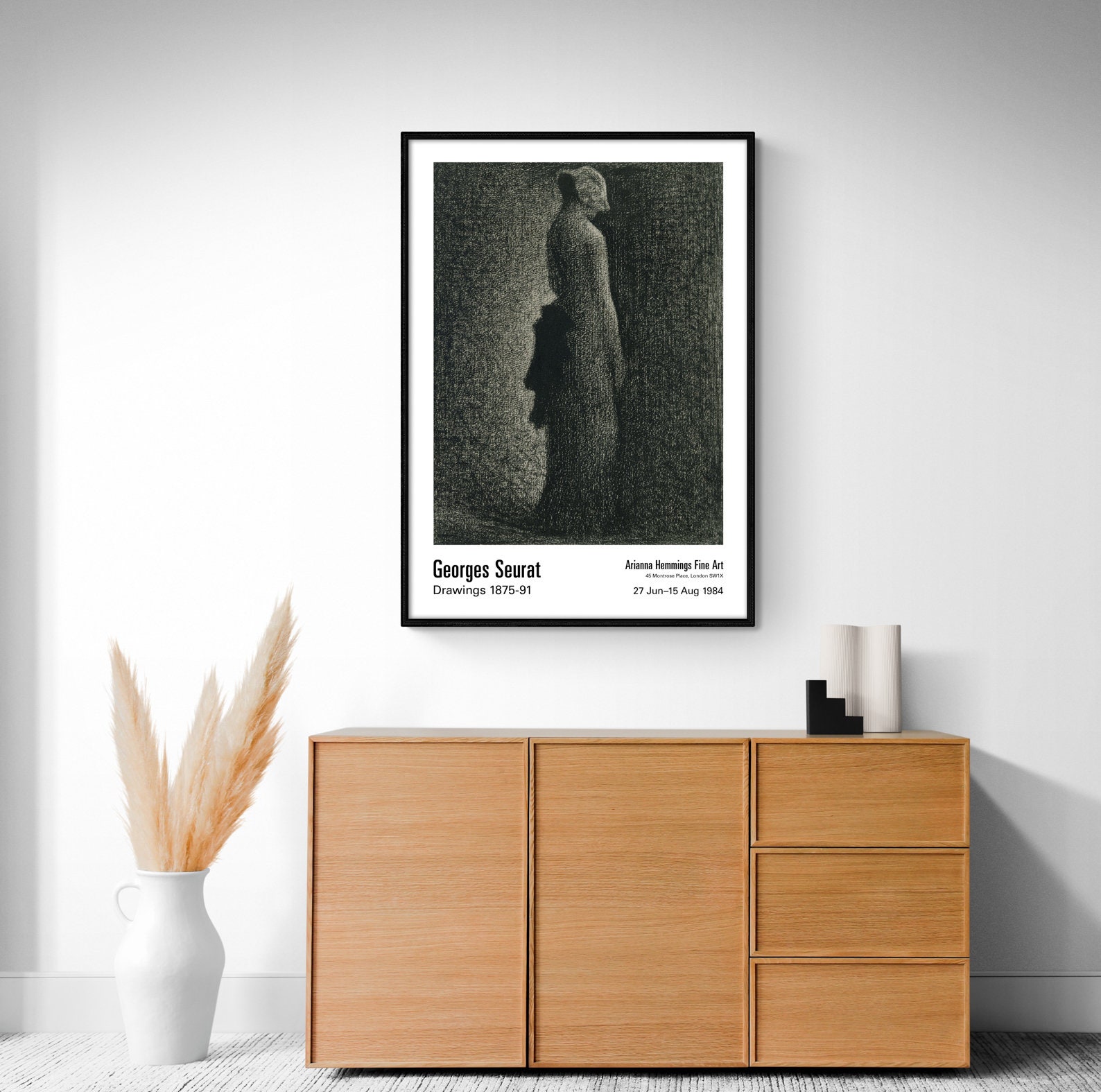 Georges Seurat Drawing Print Exhibition Poster Impressionist - Etsy