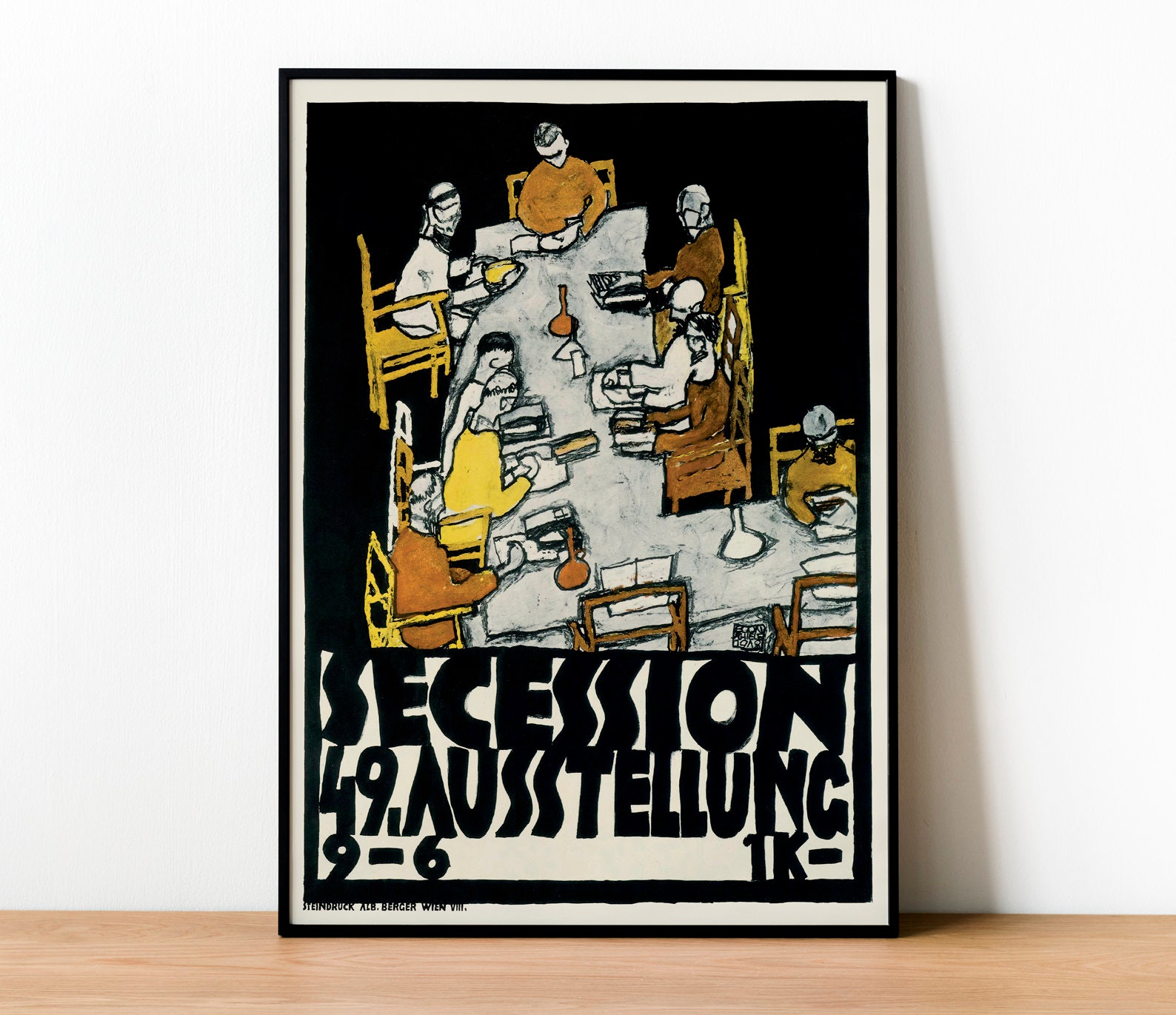 Egon Schiele Exhibition Poster for the Vienna Secession in 1918, Art ...