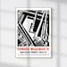 Edward Wadsworth Exhibition Poster, Vorticist Print, Black and White ...