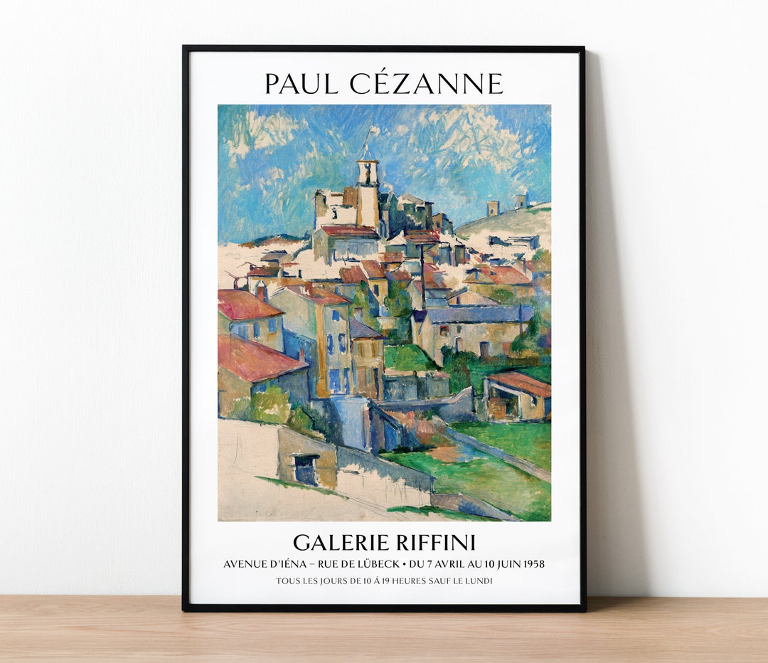 Paul Cézanne Exhibition Poster Print, Gardanne, Modern Poster ...