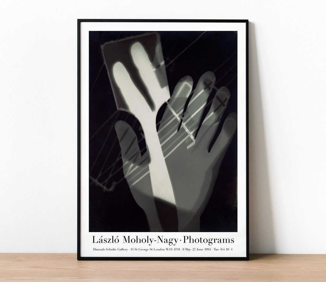 Laszlo Moholy-nagy Photogram Exhibition Poster, Bauhaus Poster, Art ...