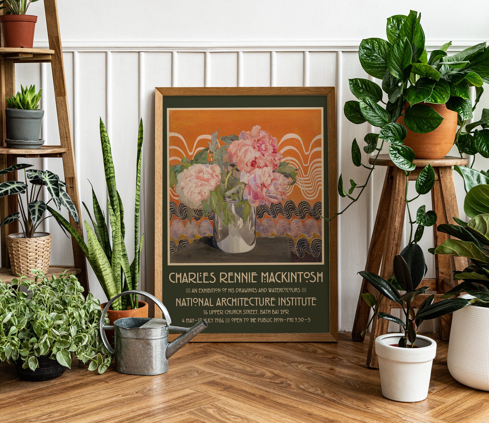 Charles Rennie Mackintosh Print Exhibition Poster Peonies - Etsy