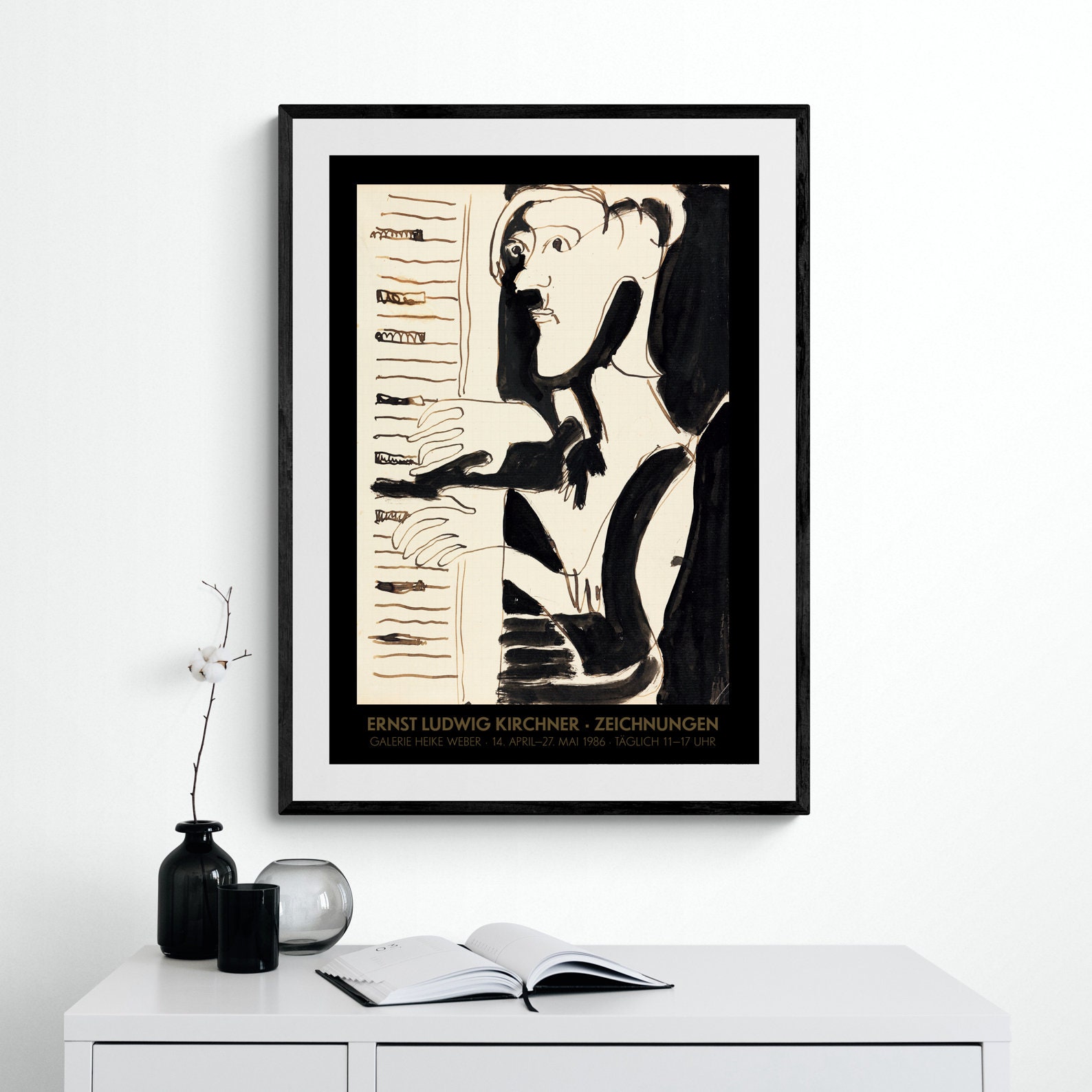 Ernst Ludwig Kirchner Exhibition Poster, A Poster of an Expressionist ...