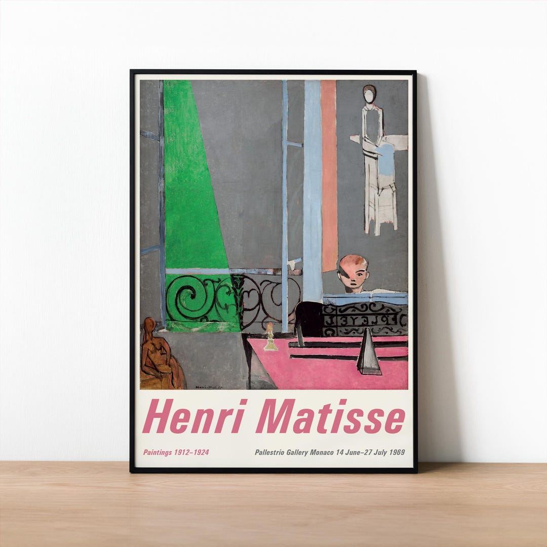Henri Matisse the Piano Lesson Poster – Modernist Exhibition Print ...