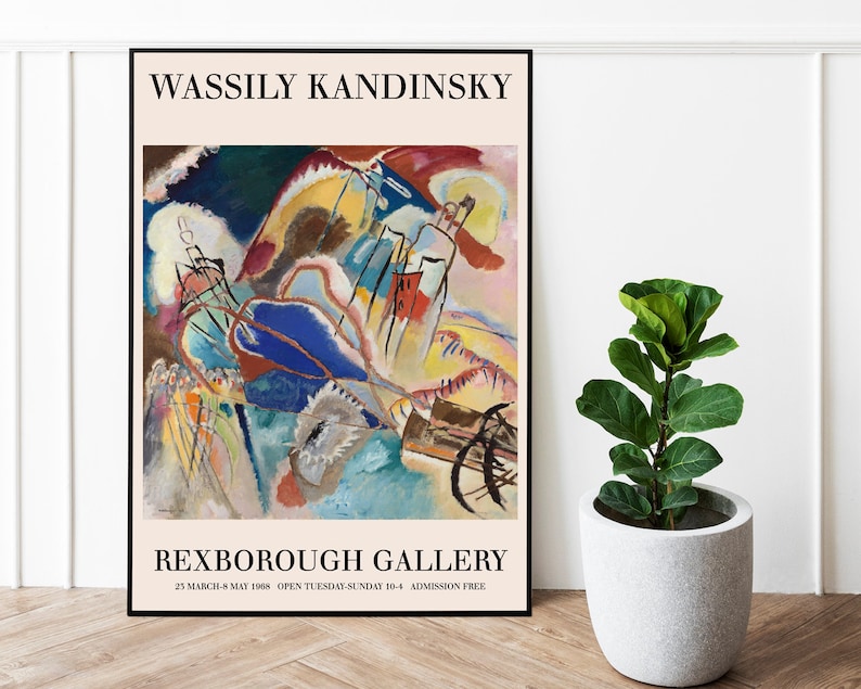 Wassily Kandinsky Exhibition Poster - Gallery Print - Improvisation No ...