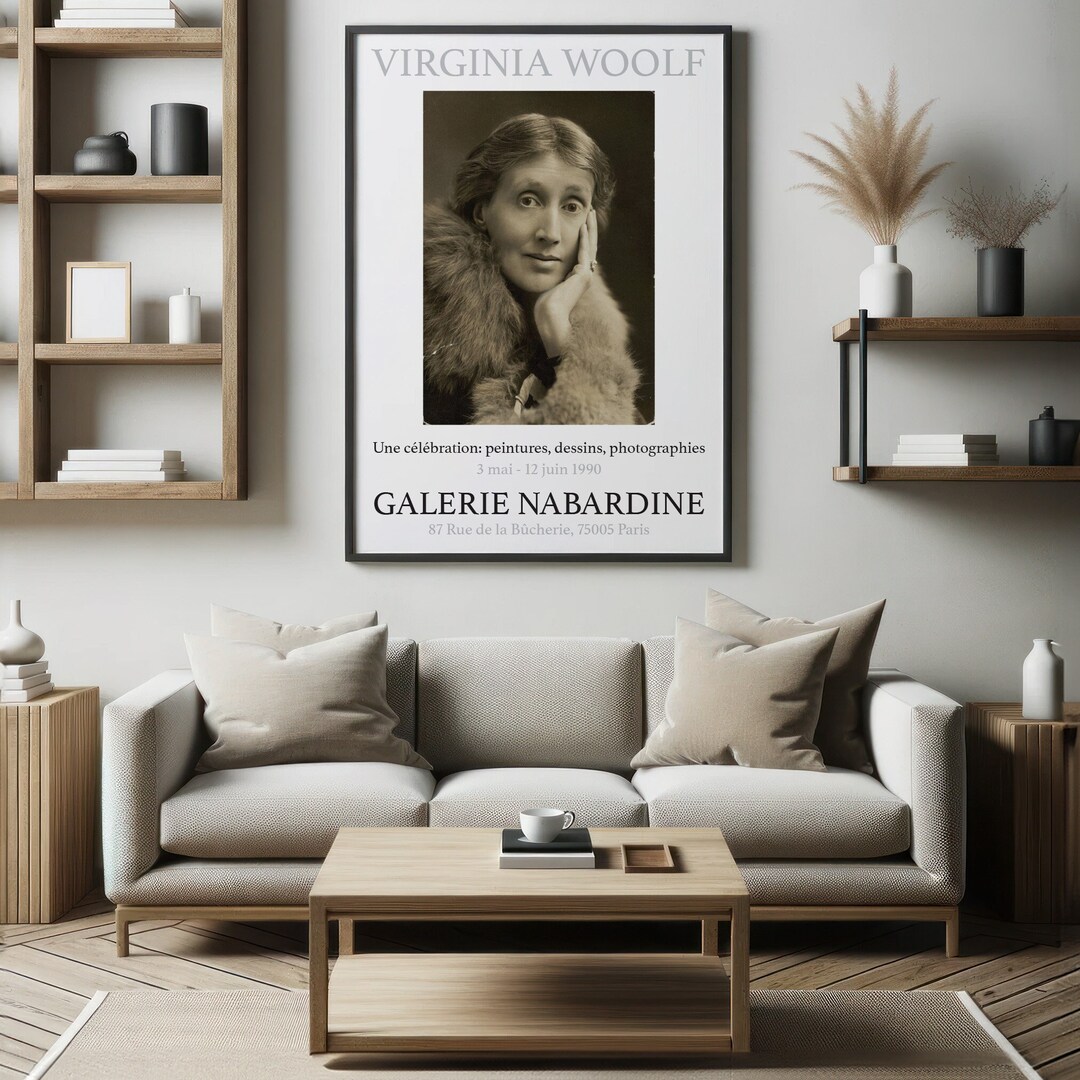 Virginia Woolf Exhibition Poster, Literary Print, Bloomsbury Group ...