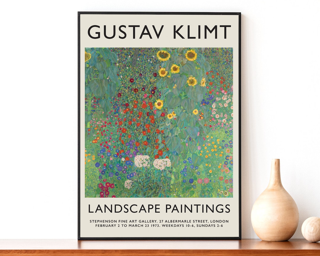 Gustav Klimt Sunflower Poster, Vienna Secession Art Nouveau Print ...