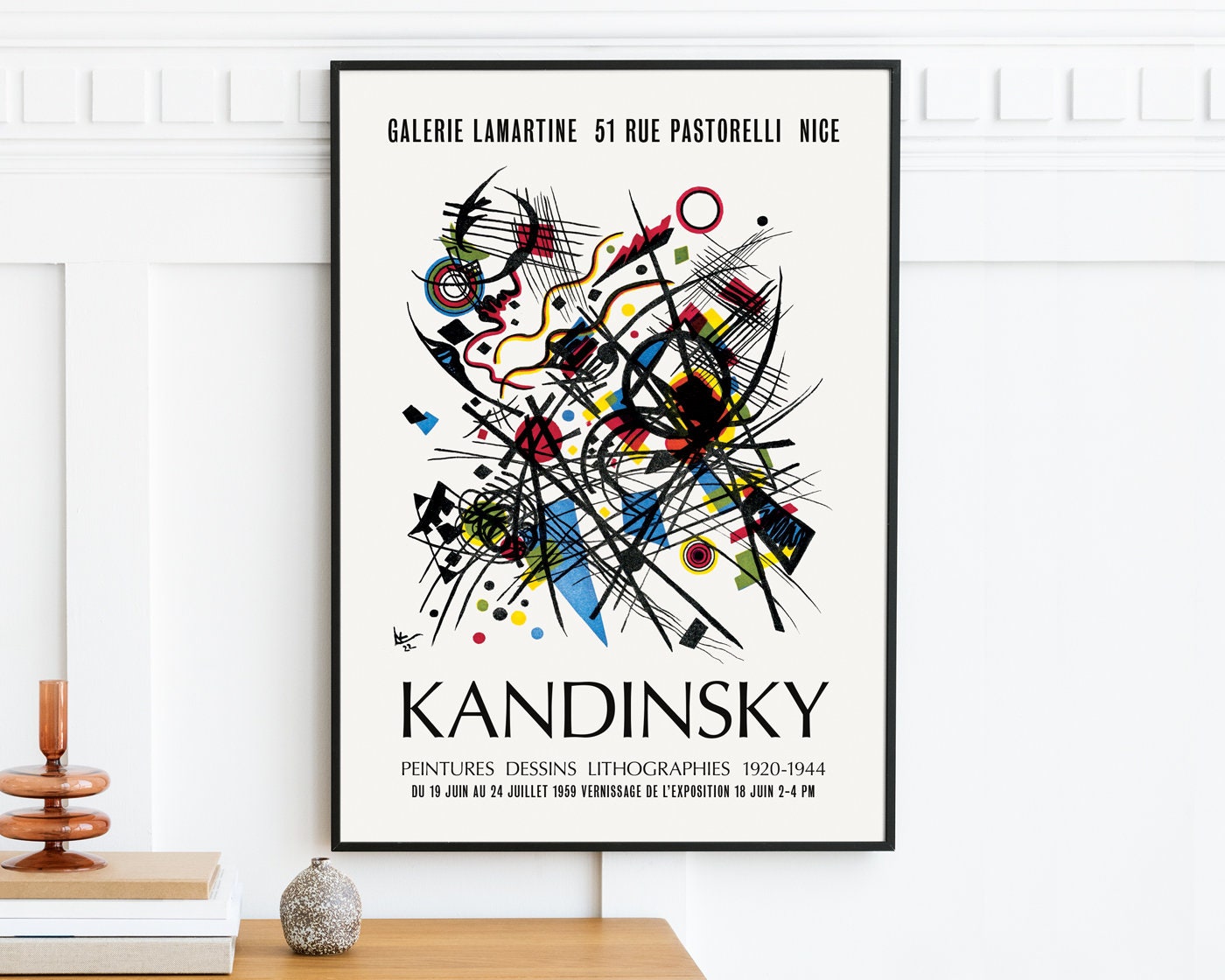 Wassily Kandinsky Exhibition Poster, Museum Quality Gallery Print ...