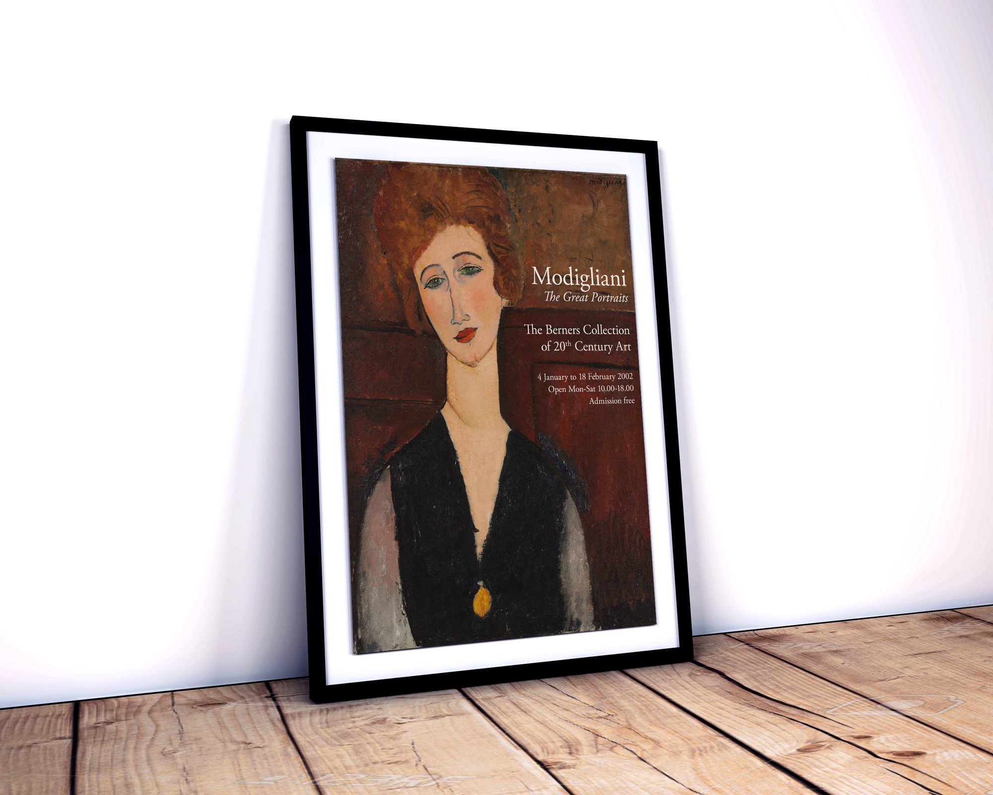 Amedeo Modigliani Exhibition Poster Gallery Quality Print Portrait ...