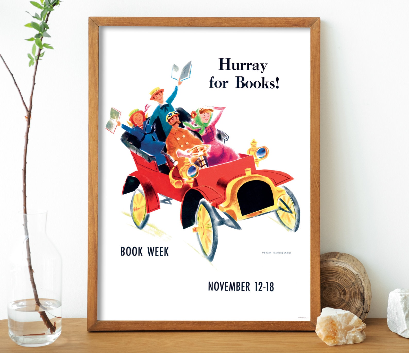 1961 Book Week Poster Vintage Advertising Poster USA 1961 - Etsy