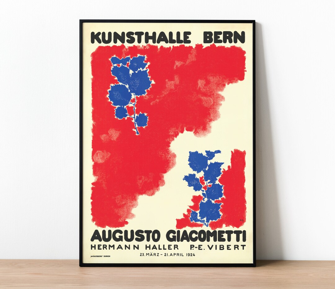 Augusto Giacometti Exhibition Poster, Bold Vibrant Colourful Abstract ...