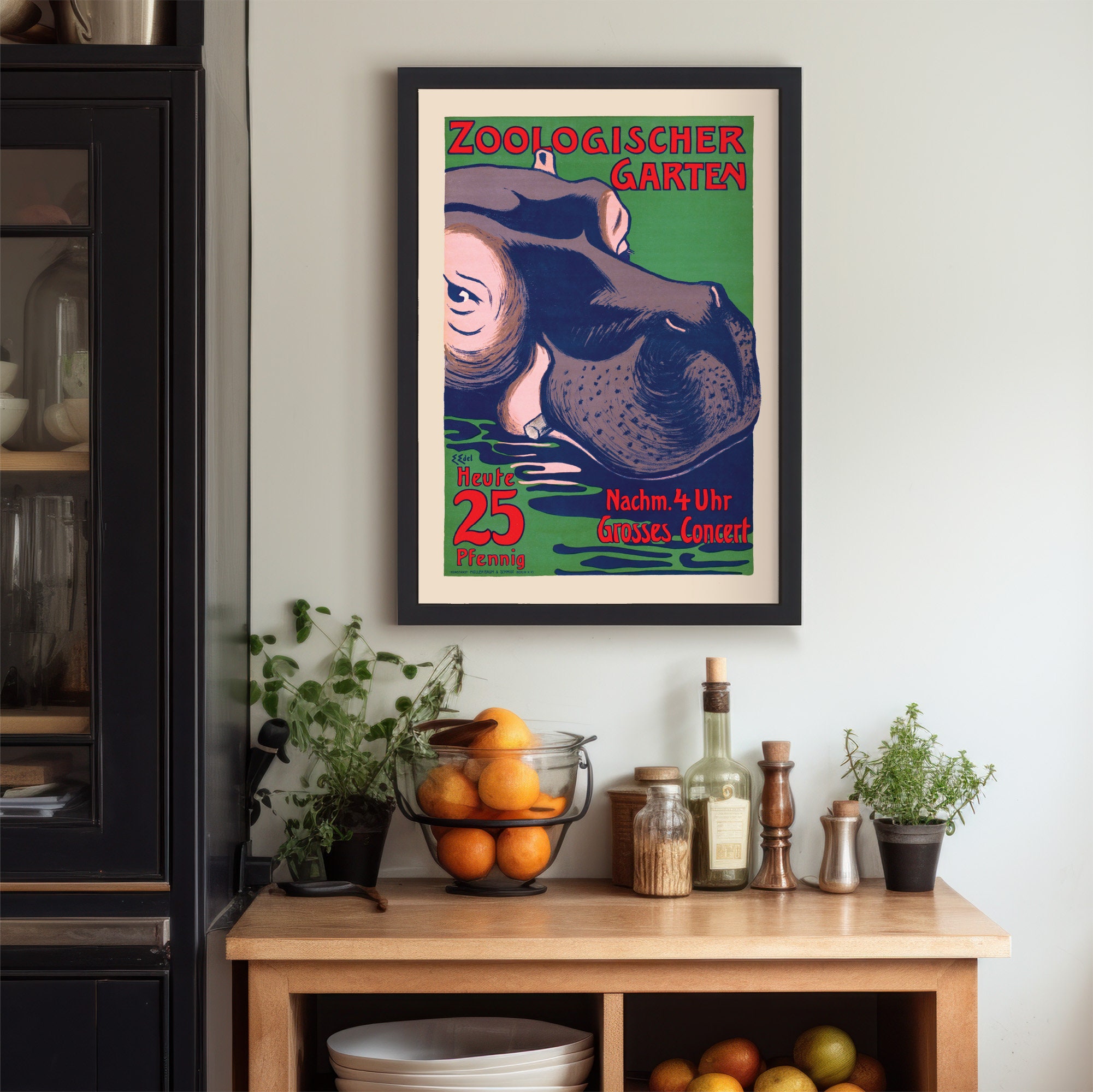 Zoologischer Garten Edmund Edel Art Poster Vibrant - Etsy