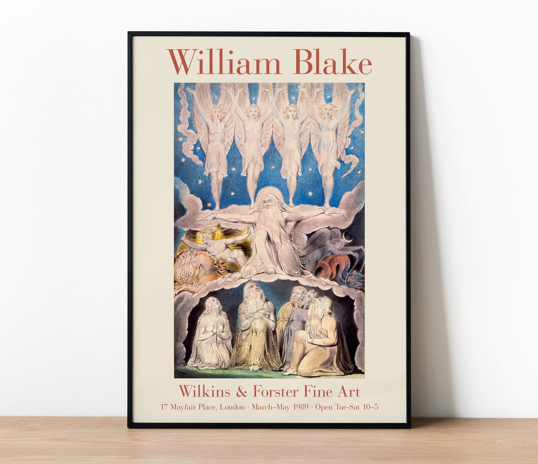 William Blake Poster, When the Morning Stars Sang Together, Museum ...