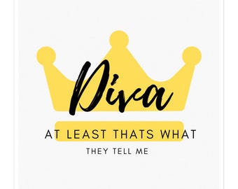 Diva Sticker - Etsy