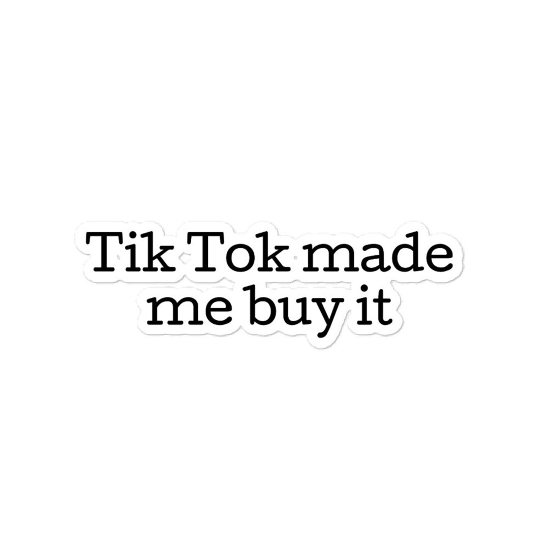 Tik Tok Sticker - Etsy
