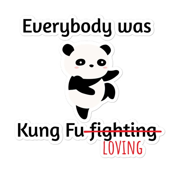 Kung Fu Panda Sticker - Etsy