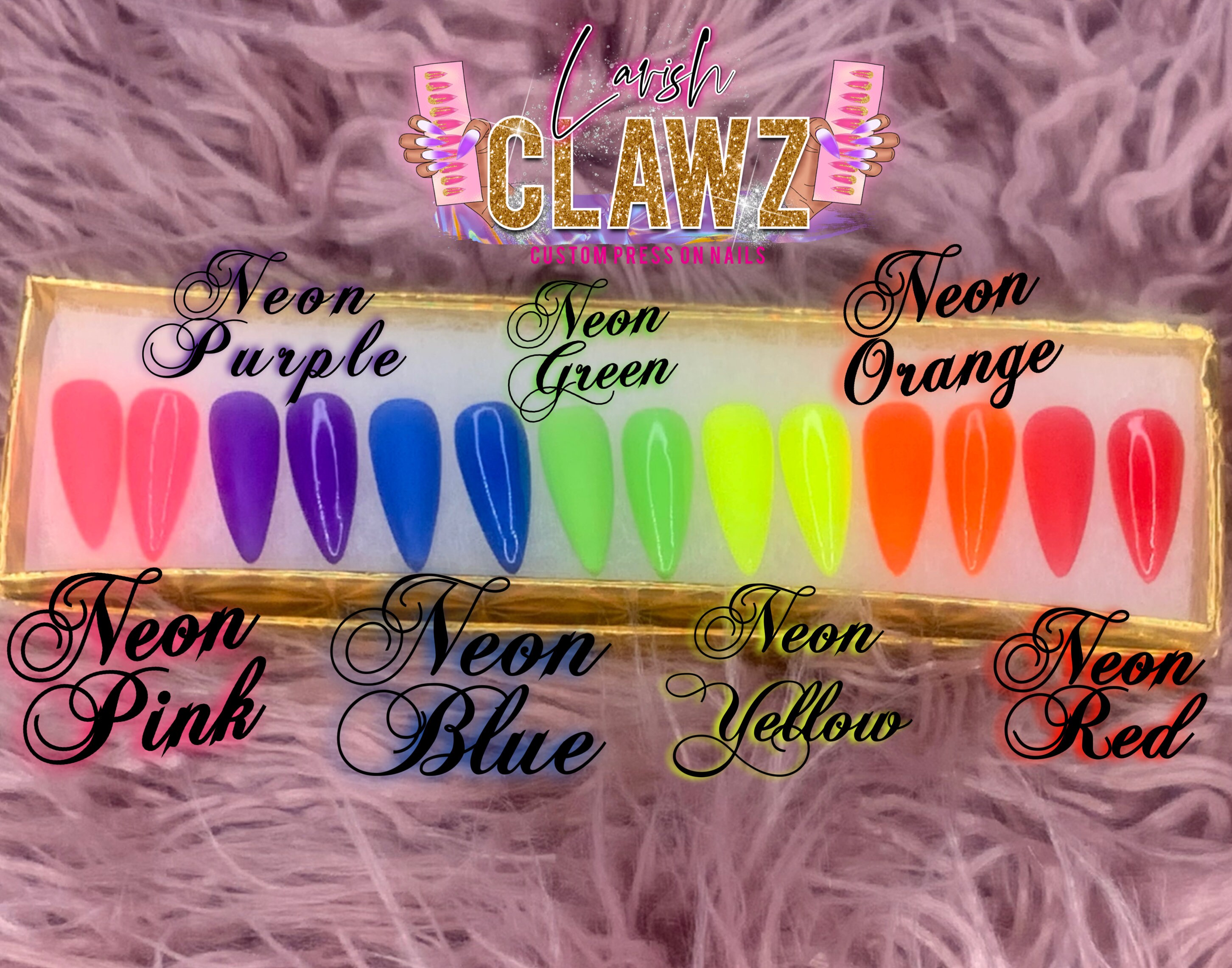 Simple Color Press On Nails Set | Etsy